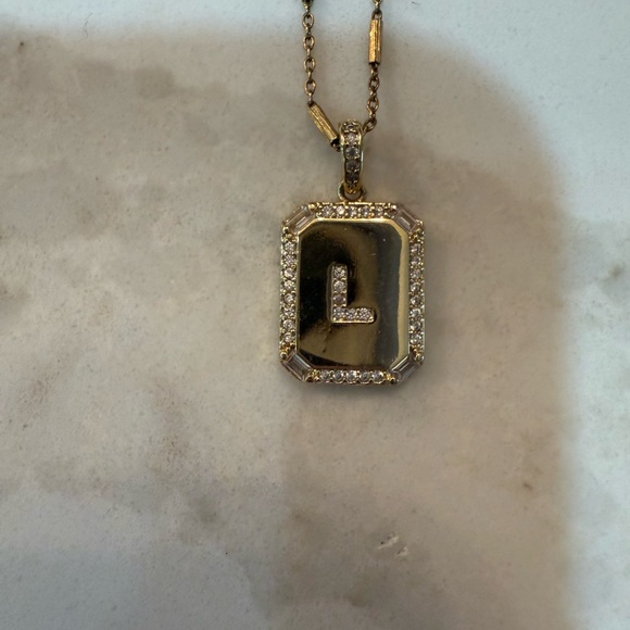 Jewelry | Gold Letter L Pendant Necklace | Poshmark